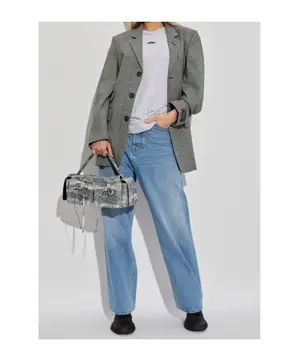 Vetements Checked Three-button Blazer - Gray
