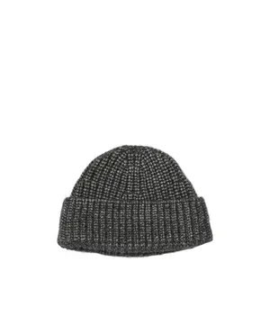 Zegna Ribbed Beanie Hat - Grey