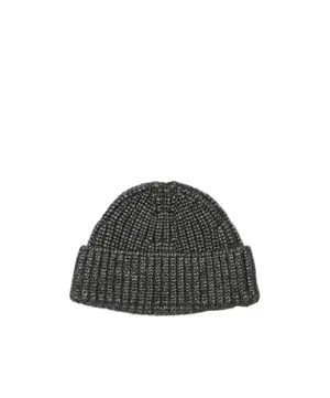 Zegna Ribbed Beanie Hat - Grey