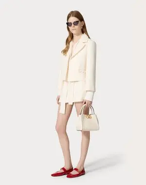 Valentino Garavani Alltime Logo Plaque Top Handle Bag - Nude
