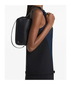 COURREGES Small Baguette Shoulder Bag - Black