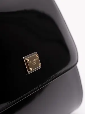 Dolce & Gabbana Logo-plaque Small Sicily Bag - Black