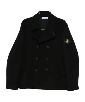 Stone Island Wool Peacoat