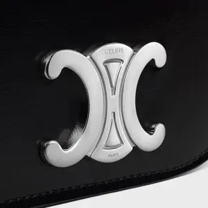 Celine Mini Crossbody Bag Triomphe In Shiny Calfskin