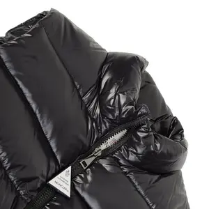 Moncler Ghany Logo Patch Zip-up Padded Vest - Black