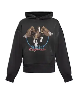 Amiri Pegasus Printed Jersey Hoodie