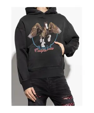 Amiri Pegasus Printed Jersey Hoodie