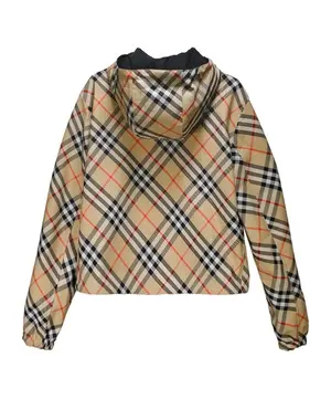Burberry Vintage Checked Reversible Hooded Jacket - Sand-colored
