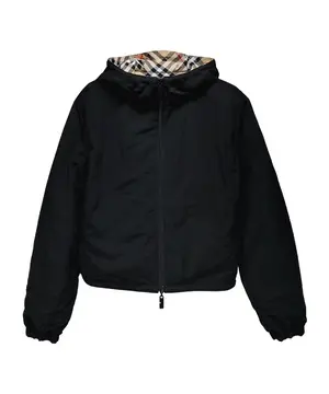 Burberry Vintage Checked Reversible Hooded Jacket - Sand-colored