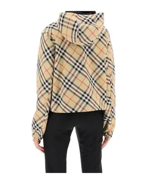 Burberry Vintage Checked Reversible Hooded Jacket - Sand-colored