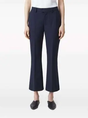 Closed Wharton Cropped Flared Trousers - Black