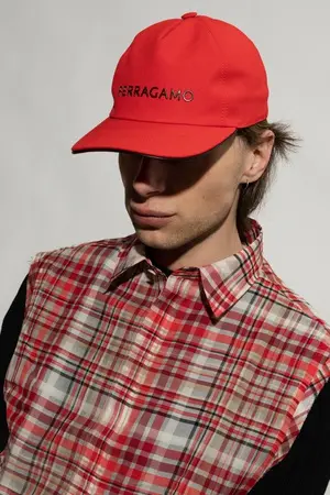 FERRAGAMO Baseball Cap - Orange