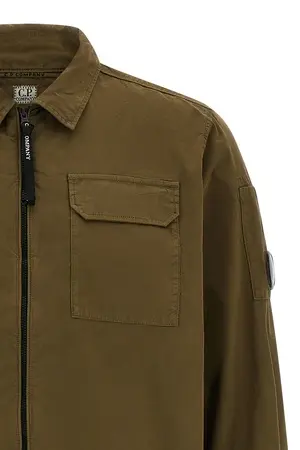 C.P. COMPANY Lens Zipped Shirt - Green