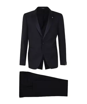 Tagliatore Single-breasted Two-piece Dinner Suit - Black