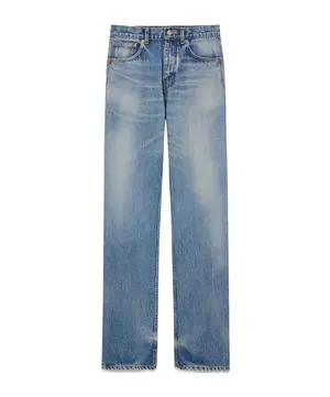 Saint Laurent Benjamin Straight-leg Denim Jeans