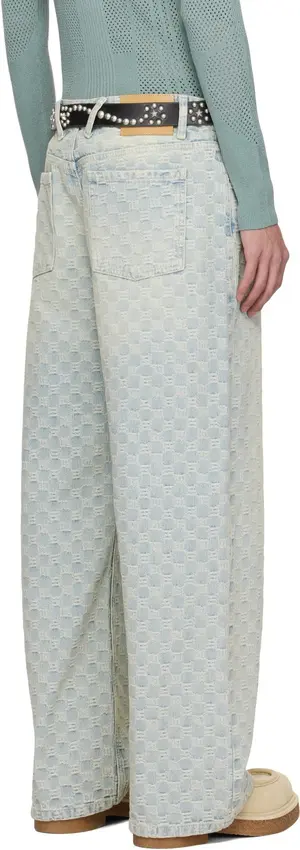 MISBHV Monogram Straight-leg Jeans - Gray