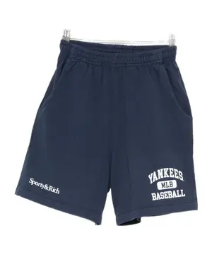 SPORTY  RICH Sporty & Rich "yankees Mlb Baseball" Elasticated Waist Shorts