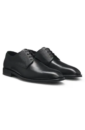 Hugo Boss Textured Leather Derby Shoes