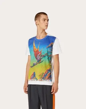 Valentino Garavani Dragon At Dawn Graphic-print T-shirt