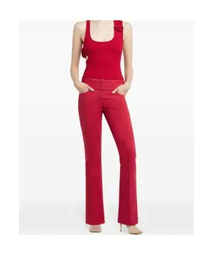 COURREGES Bootcut Trousers With Embroidered Logo