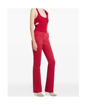COURREGES Bootcut Trousers With Embroidered Logo