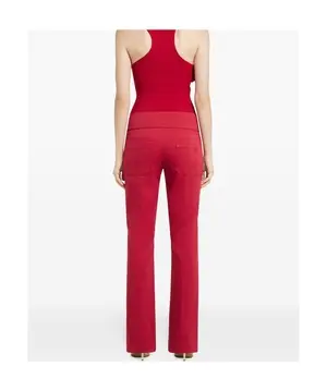 COURREGES Bootcut Trousers With Embroidered Logo