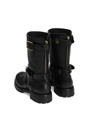 Dolce & Gabbana Buckled Biker Boots
