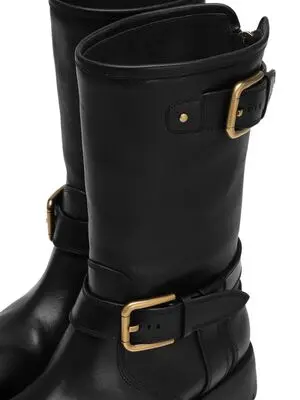 Dolce & Gabbana Buckled Biker Boots