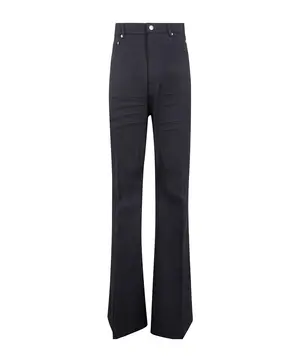 Rick Owens Pleat Detailed Woven Trousers