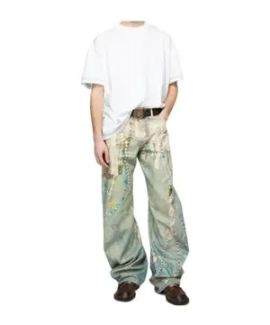 Acne Studios Relaxed Fit Distressed Jeans