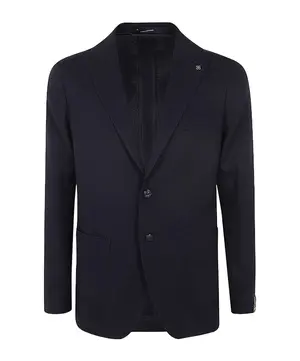 Tagliatore Notched-lapels Single-breasted Blazer - Black