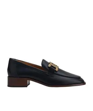 TOD'S Chain-link Detail Loafers - Black
