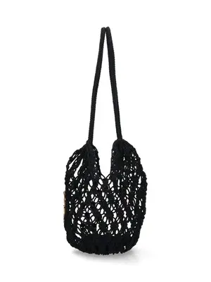 Saint Laurent Logo Plaque Knotted Shoulder Bag
