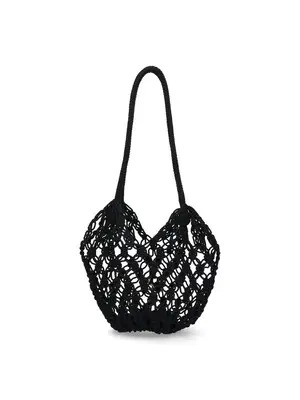 Saint Laurent Logo Plaque Knotted Shoulder Bag