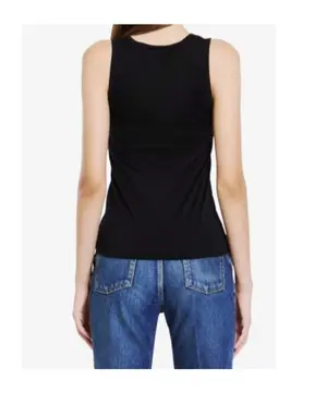 Saint Laurent Cassandre Sleeveless Top - Black