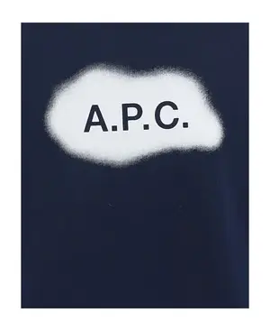 A.p.c. Logo Print Crewneck Sweatshirt