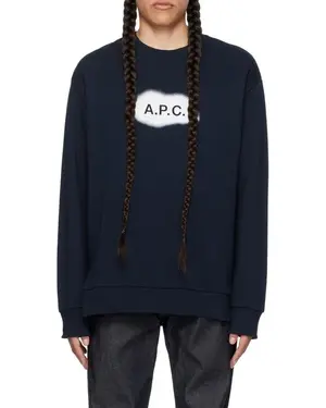 A.p.c. Logo Print Crewneck Sweatshirt