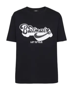 Balmain Logo Printed Crewneck T-shirt