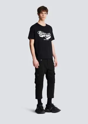 Balmain Logo Printed Crewneck T-shirt
