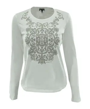 Emporio Armani Embellished Long-sleeved T-shirt