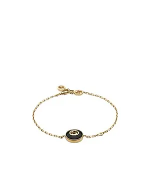 Gucci Interlocking 18k Chain Bracelet - Yellow