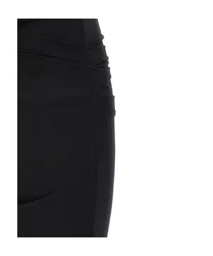 Elisabetta Franchi Logo Embroidered Sleeveless Midi Dress - Black