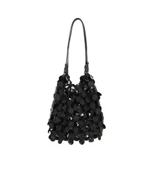 Rabanne Disc Embellished Top Handle Bag