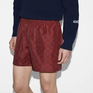 Gucci Gg Print Nylon Swim Shorts - Red