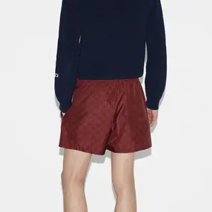 Gucci Gg Print Nylon Swim Shorts - Red