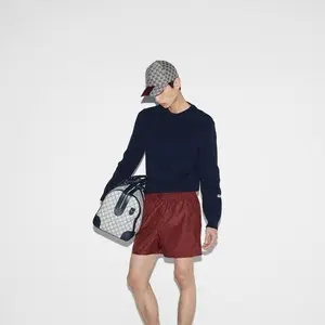 Gucci Gg Print Nylon Swim Shorts - Red