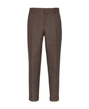 Balmain Monogram Jacquard Straight Leg Pants