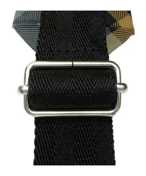 Burberry Classic Checked Backpack With Equestrian Knight Design - Black