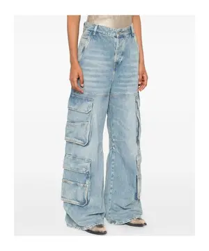 DIESEL® D-sire Straight Leg Cargo Jeans - Blue