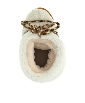 Moon Boot Shearling Lace-up Boots - Brown